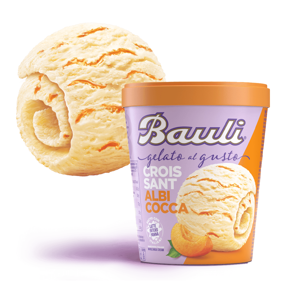 Gelato al gusto croissant all'albicocca | Bauli