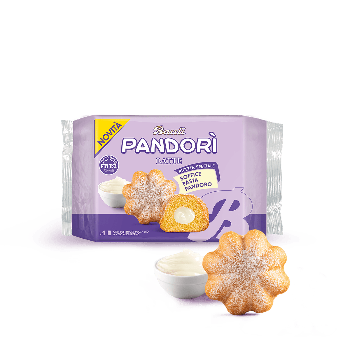 Pandorì, con soffice pasta pandoro Bauli