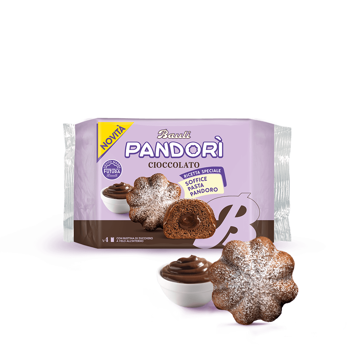 Pandorì, con soffice pasta pandoro Bauli