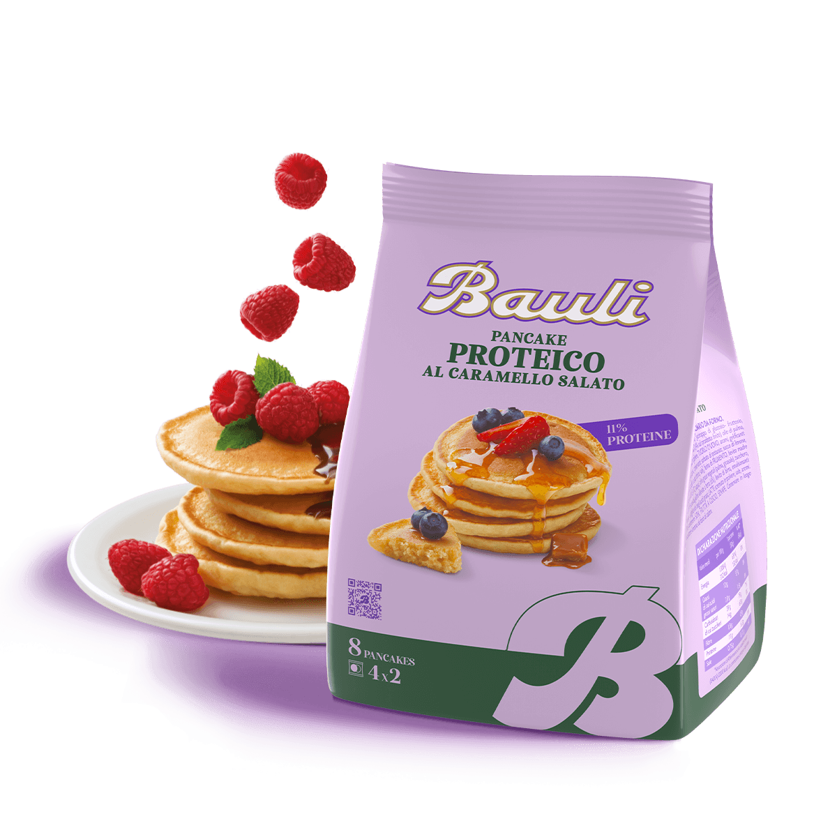 Pancakes proteici al Caramello Salato | Bauli